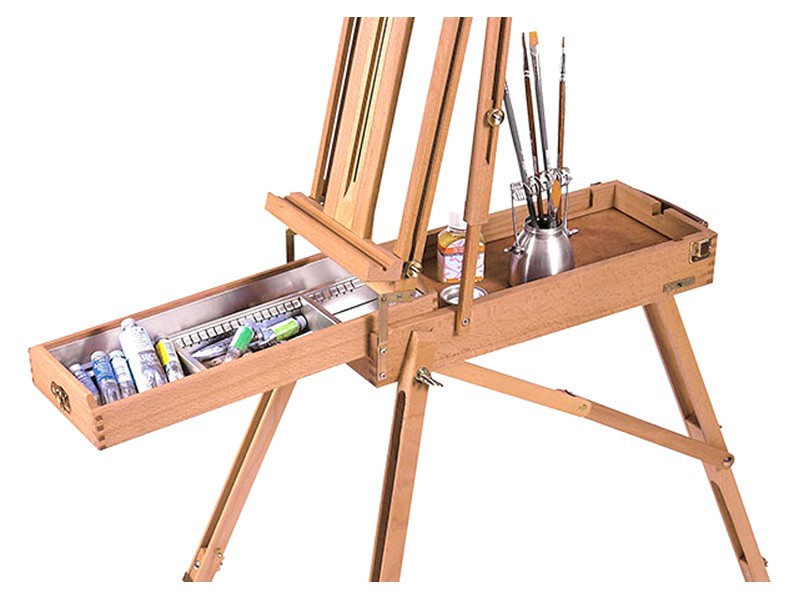 義大利MABEF馬畢夫小型櫸木折疊畫架畫箱(M23)